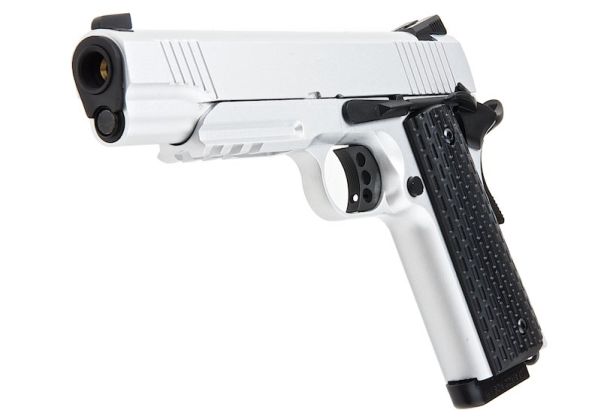 Army Armament R28 Kimber Green Gas Airsoft Pistol - Silver | RedWolf