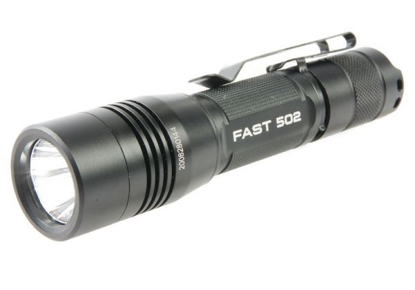 OPSMEN FAST 502 Tactical Flashlight (800 Lumen) - Black | RedWolf