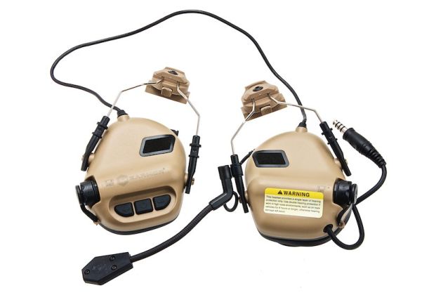 Earmor Tactical Hearing Protection Helmet Version Ear-Muff - TAN | RedWolf
