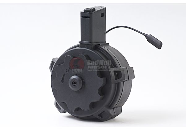 G&P M4 Magazine (1700 rounds Attack Type Auto Winding Drum Magazine II ...