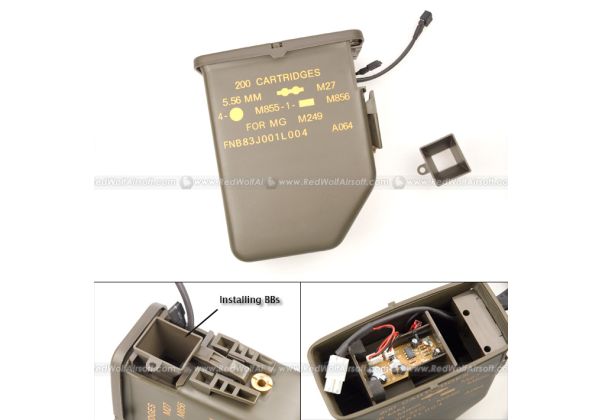 G&P M249 Magazine (3000 rounds Auto Loading Ammo Box) | RedWolf