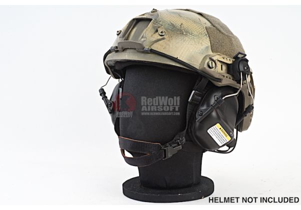 Earmor Hearing Protection Ear-Muff Helmet Version - Black | RedWolf