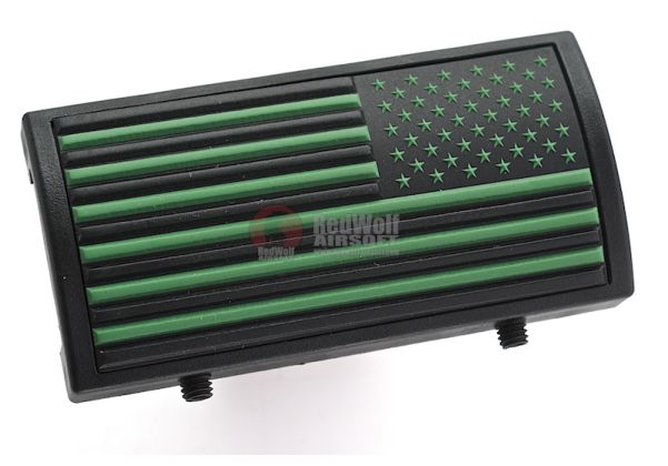 Custom Gun Rails (CGR) Aluminum Rail Cover (PVC American Flag / Green ...