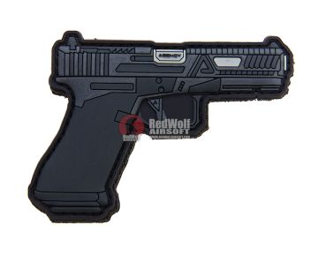 Redwolf Logo Hook and Loop PVC Patch (Red) | RedWolf