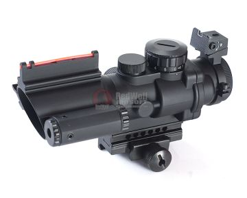 AIM-O Rifle Scope (1-4x24 Tactical) - Black | RedWolf